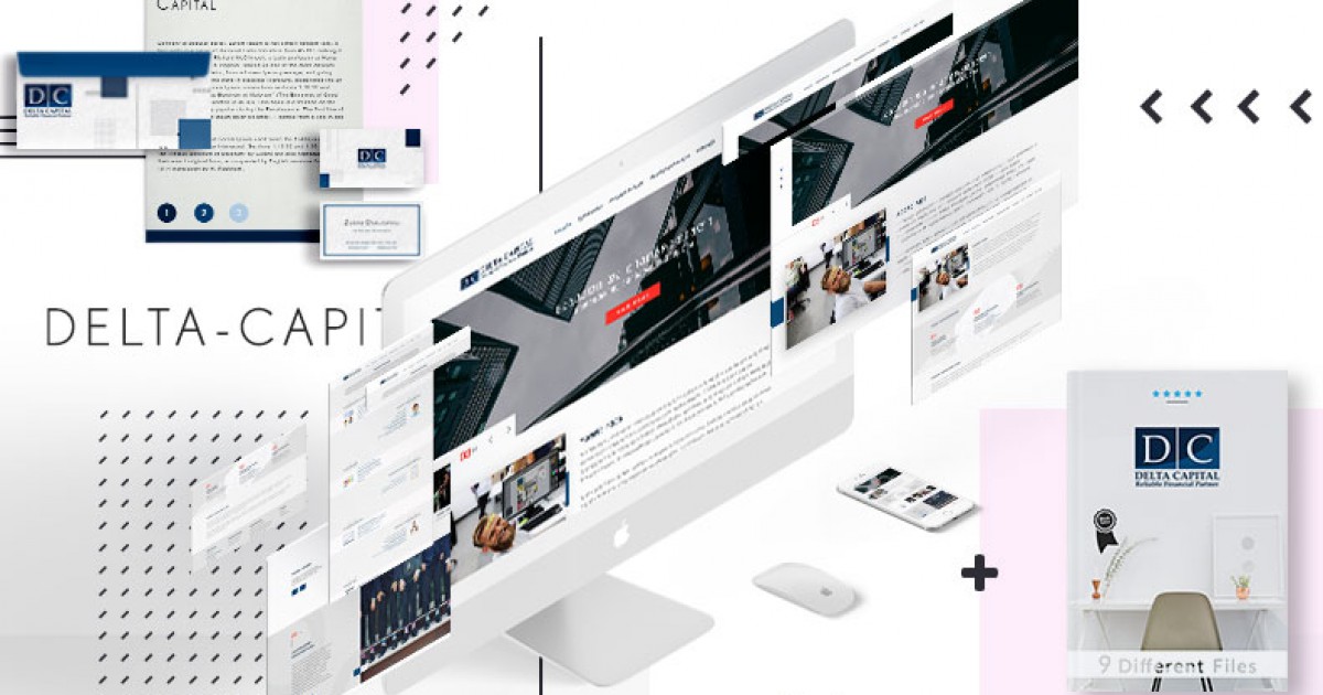 Delta-Capital.ge - Logo, Web and Social media